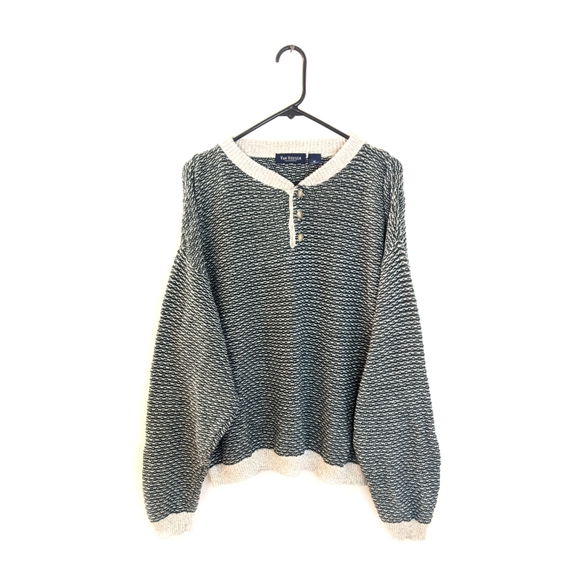 Vintage | Sweaters | Vintage 200s Oversized Baggy Button Neck Knit ...